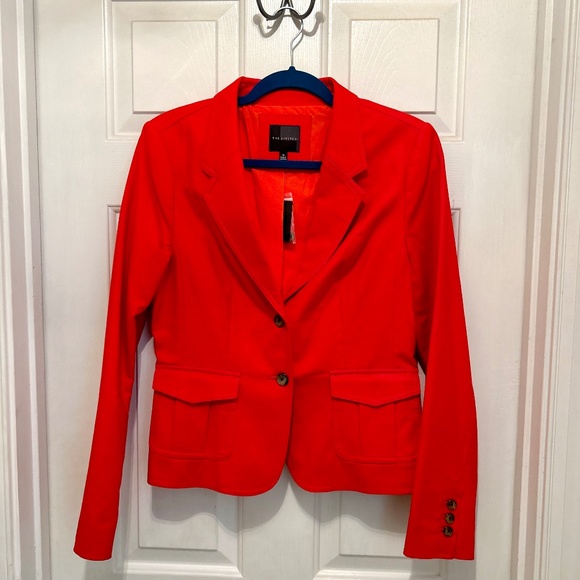 The Limited | Jackets & Coats | New The Limited Red Cotton Blazer M ...